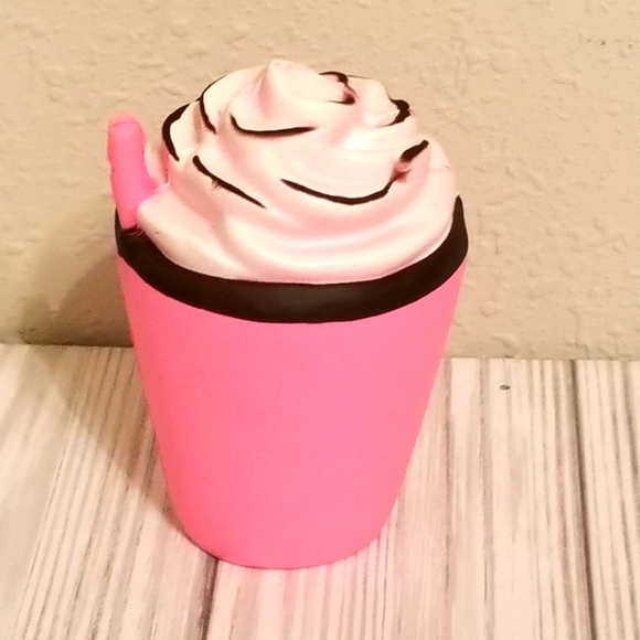 Accessories | Squishy Pink Coffee Latte New | Poshmark